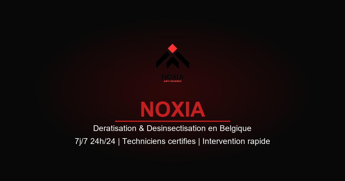 NOXIA — Dératisation & Désinsectisation Professionnelle | Belgique